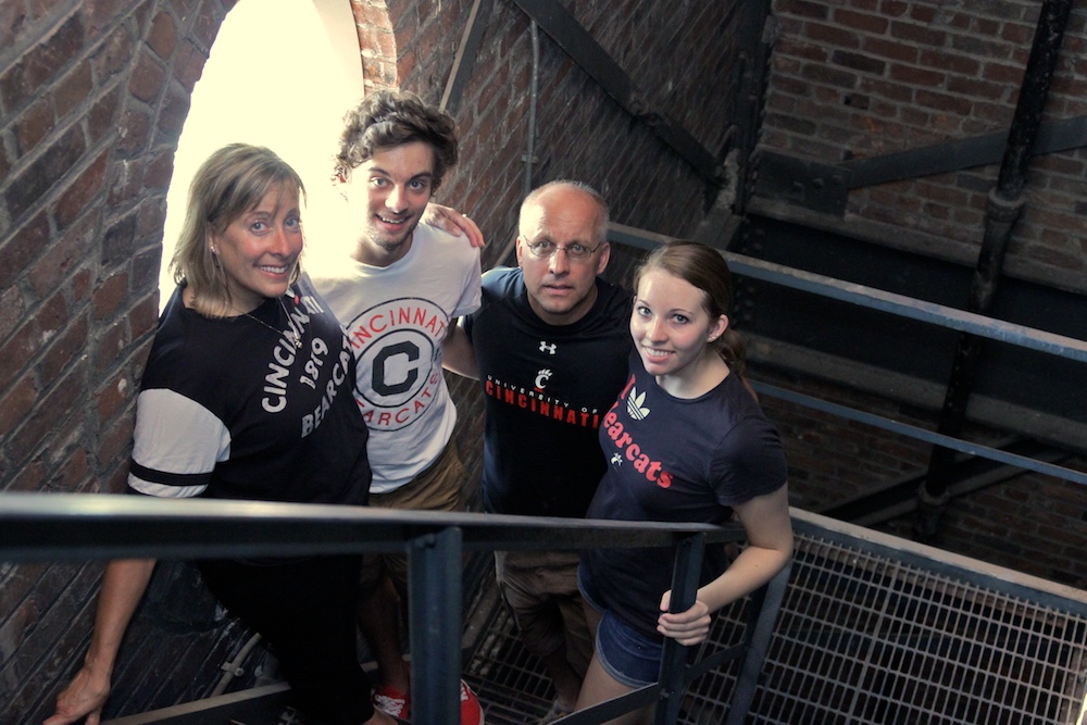 Tower view, past and present, University of Cincinnati