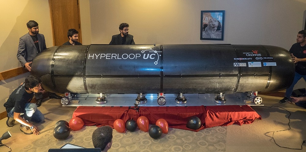 Hyperloop UC unveils Prototype for Elon Musk Competition, University of ...