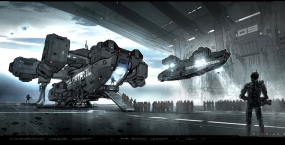 George Hull's concept art for movie 'Elysium', University of Cincinnati